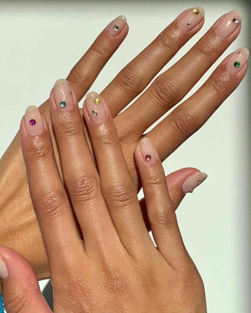 30 Fabulous Gem Nails That Will Steal The Spotlight