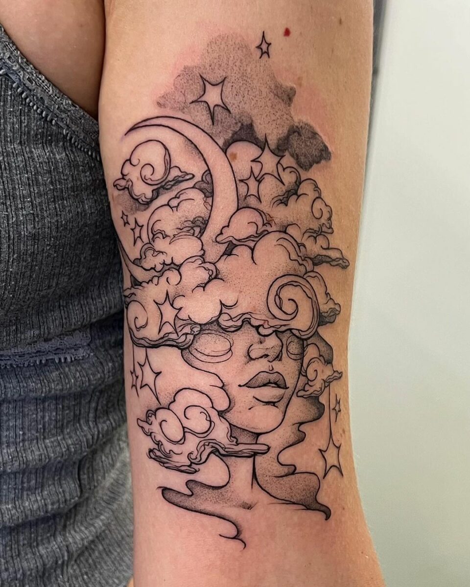 18 Dreamy Sky Tattoos That Will Make You Feel On Cloud Nine