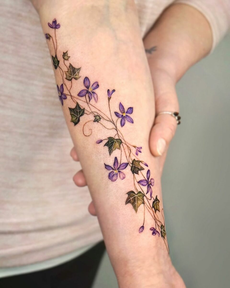 18 Empowering February Birth Flower Tattoos To Adorn Your Skin