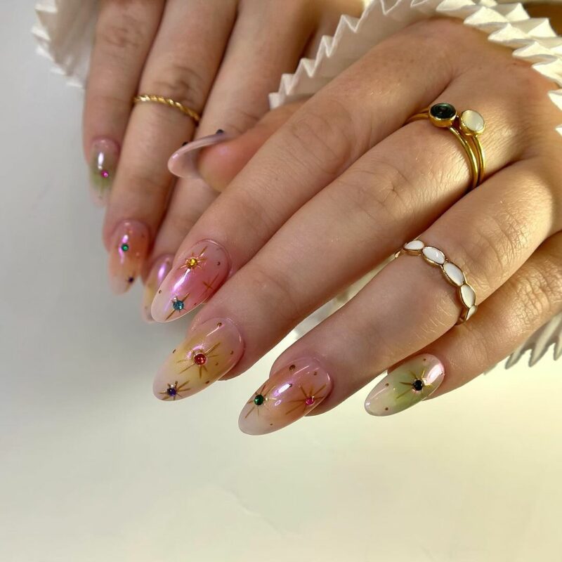 30 Fabulous Gem Nails That Will Steal The Spotlight