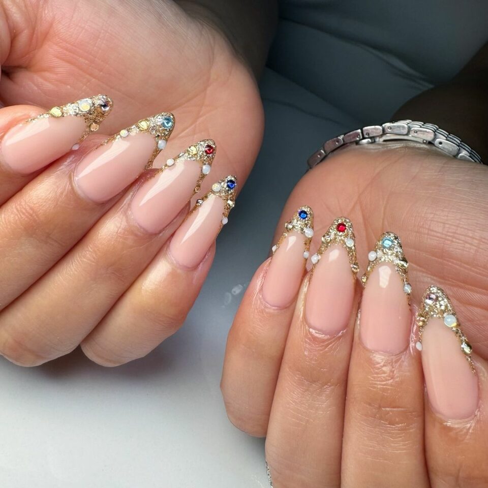 30 Fabulous Gem Nails That Will Steal The Spotlight