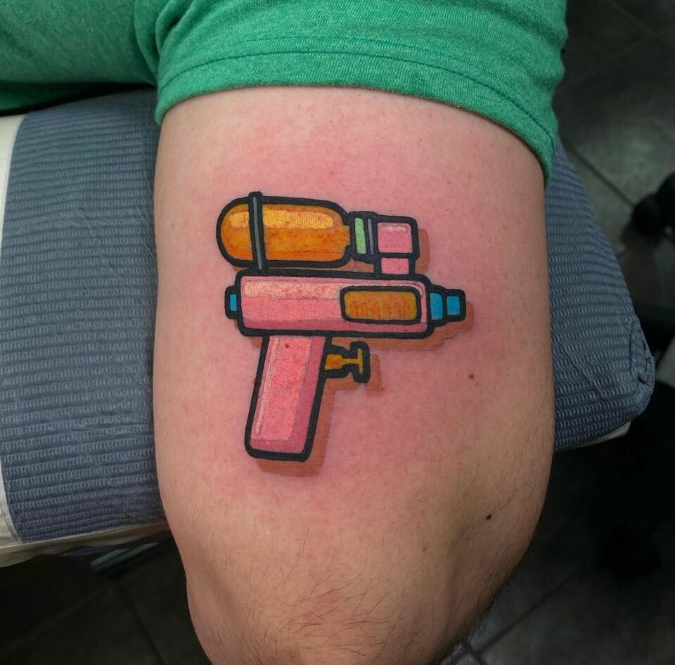 19 Funky Pop Art Tattoos To Get Your Giggle On
