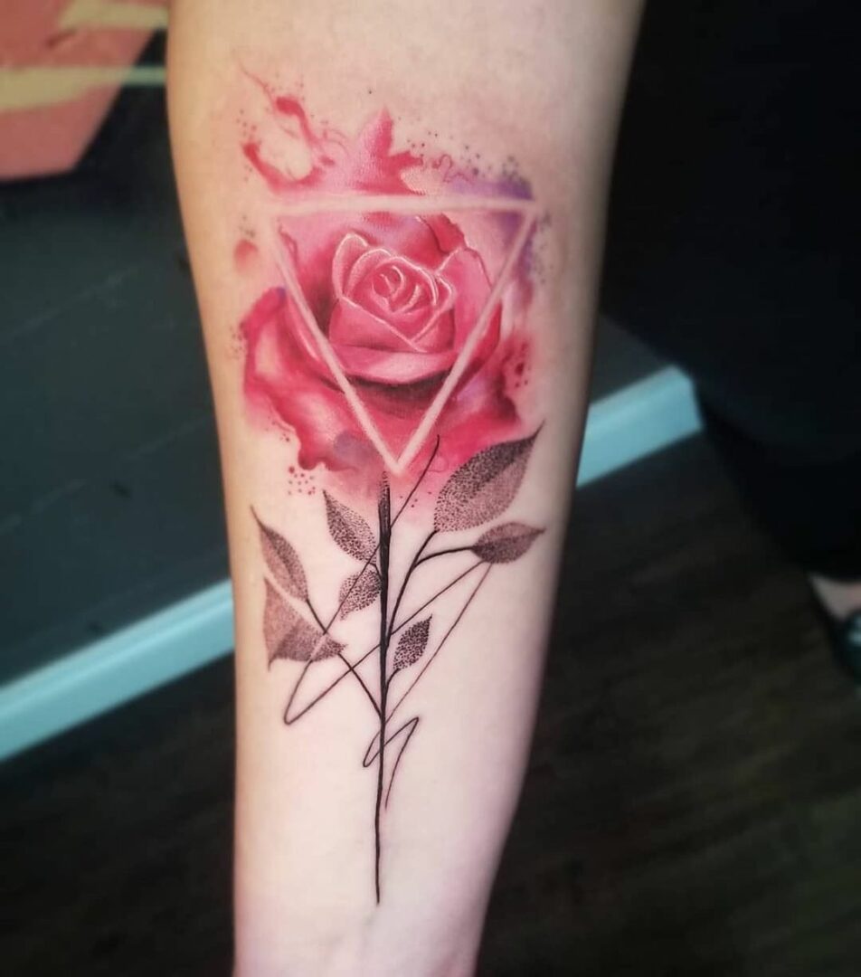 20 Creative Geometric Flower Tattoo Ideas That Will Wow You