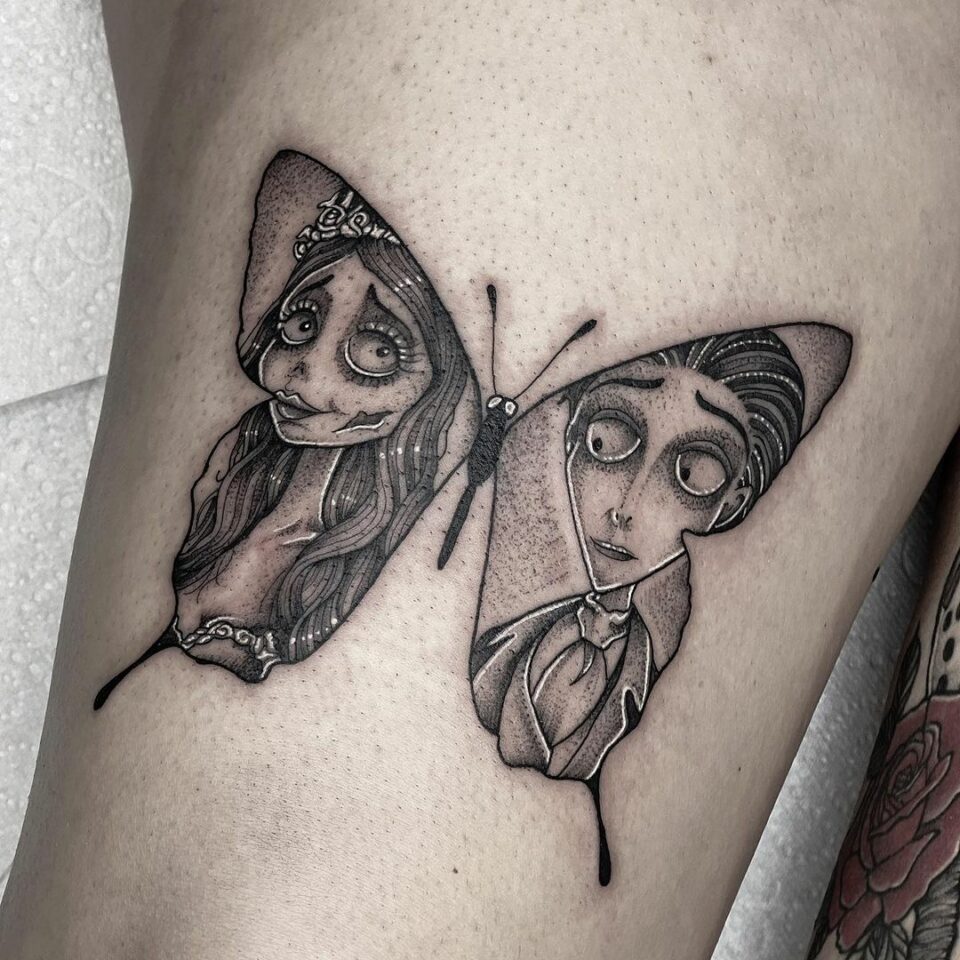 20 Corpse Bride Tattoos That Prove Love Never Dies