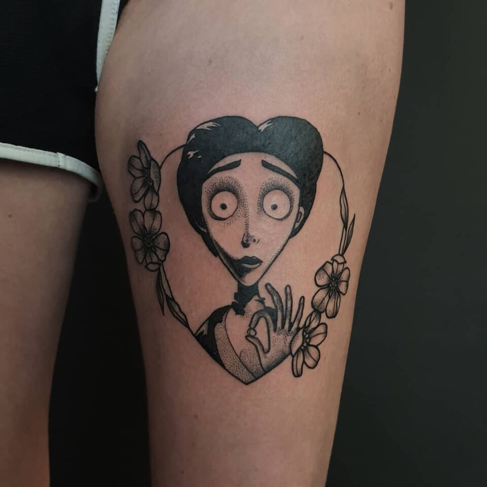 20 Corpse Bride Tattoos That Prove Love Never Dies