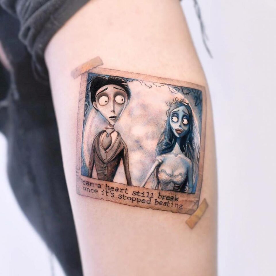20 Corpse Bride Tattoos That Prove Love Never Dies