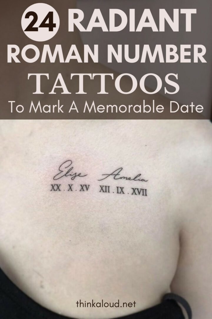 24 Radiant Roman Number Tattoos To Mark A Memorable Date