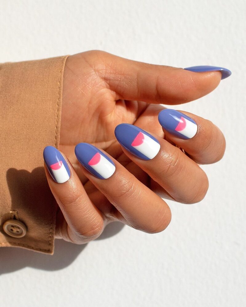 34 Amazing Color-Blocking Nails For A Fun Appearance