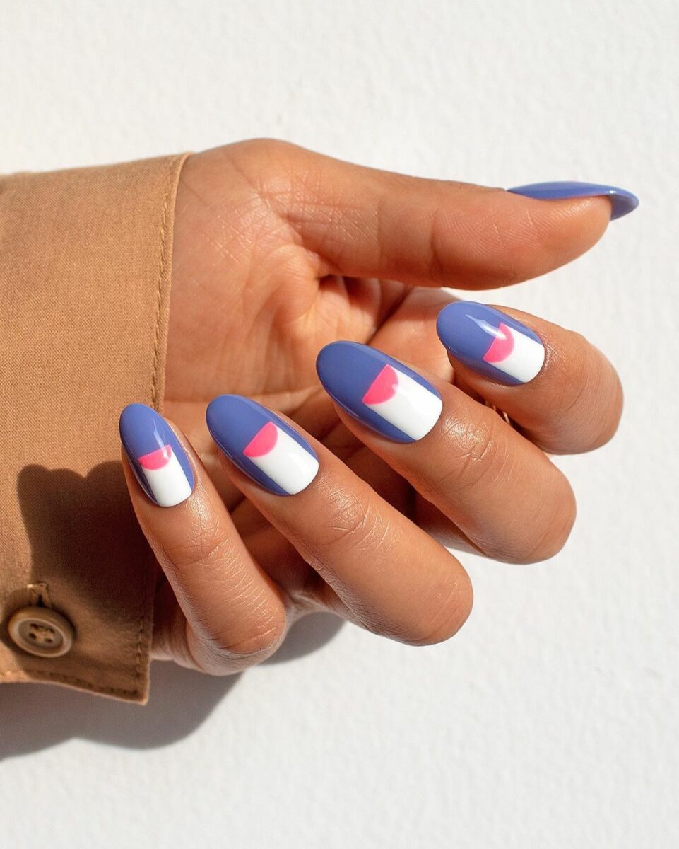 34 Amazing Color-Blocking Nails For A Fun Appearance