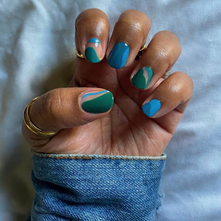 34 Amazing Color-Blocking Nails For A Fun Appearance
