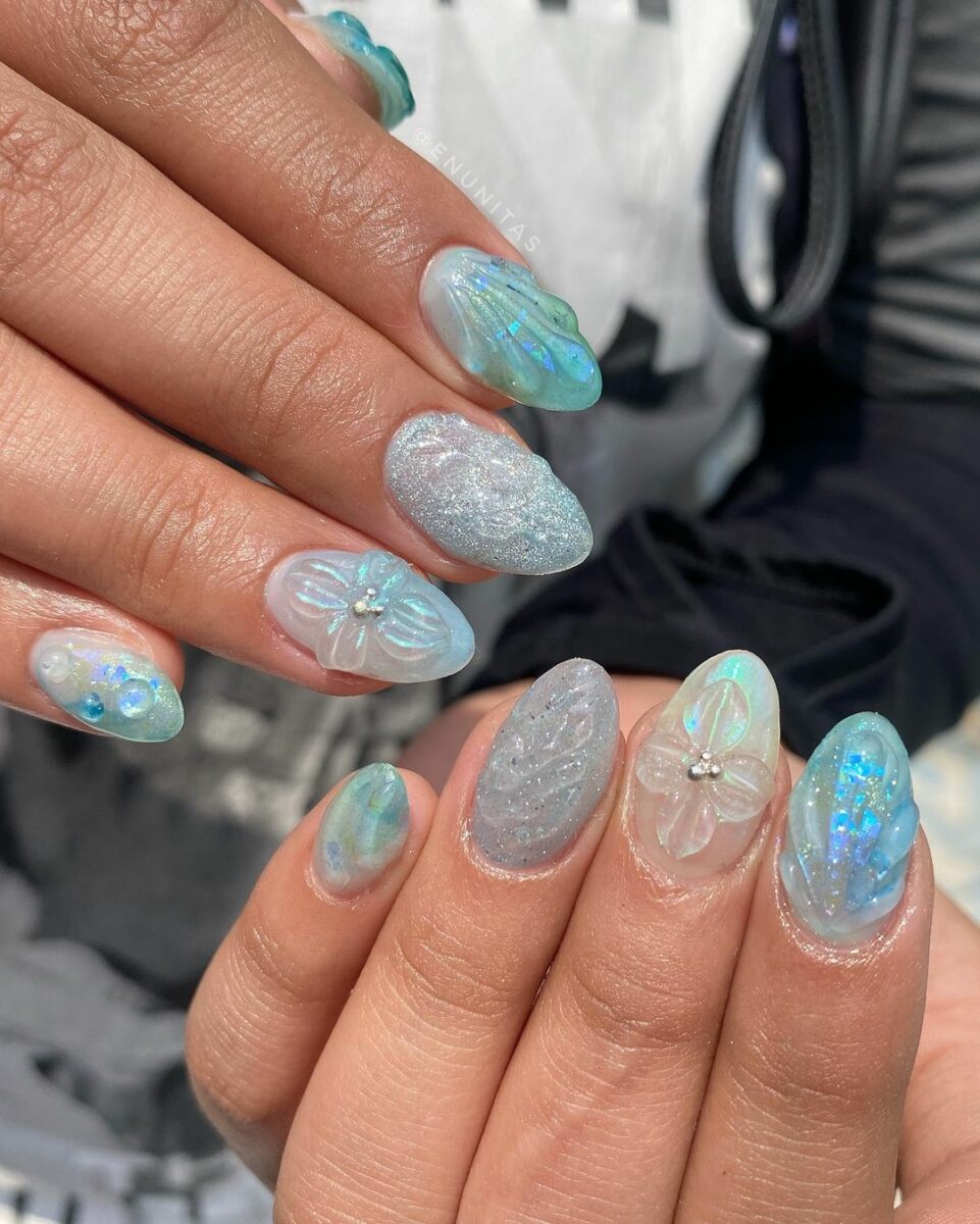 30 Mesmerizing Tiffany Blue Nails To Inspire Blue Skies Ahead