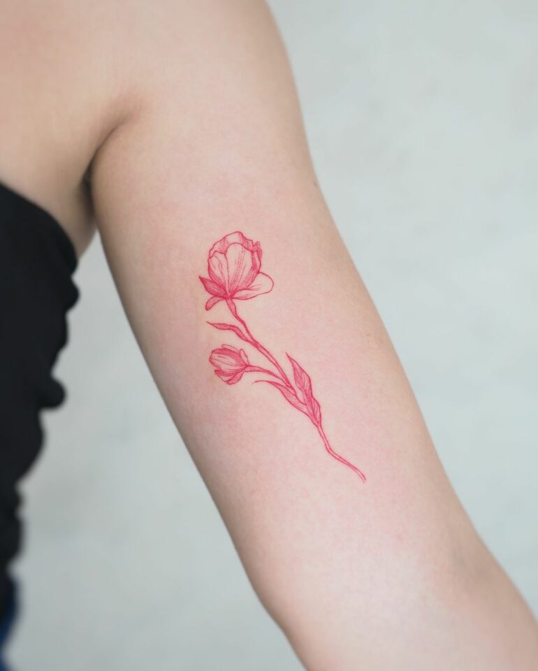 18 Symbolic August Birth Flower Tattoos To Celebrate Your Month