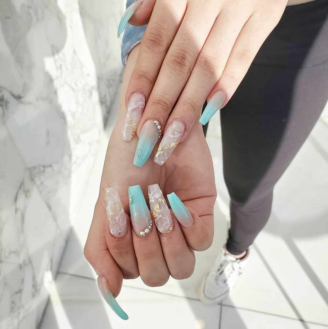 30 Mesmerizing Tiffany Blue Nails To Inspire Blue Skies Ahead